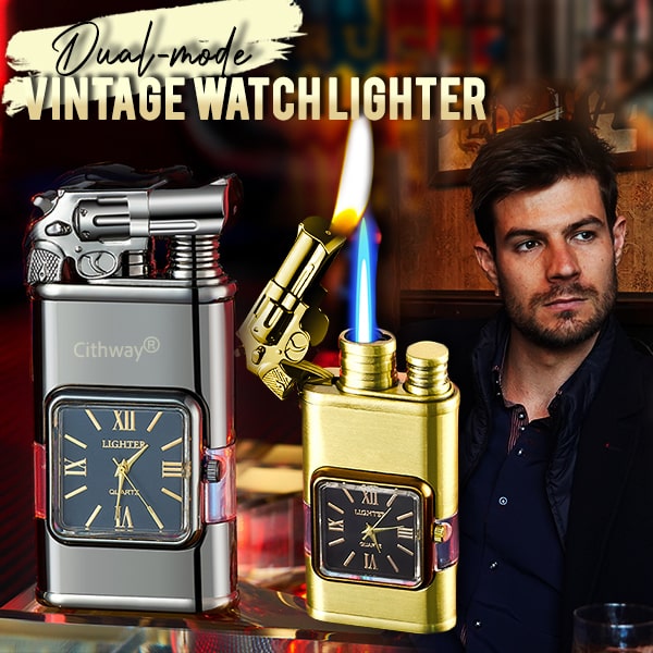 Cithway® Windproof Dual-Flame Vintage Watch Lighter – Usflox